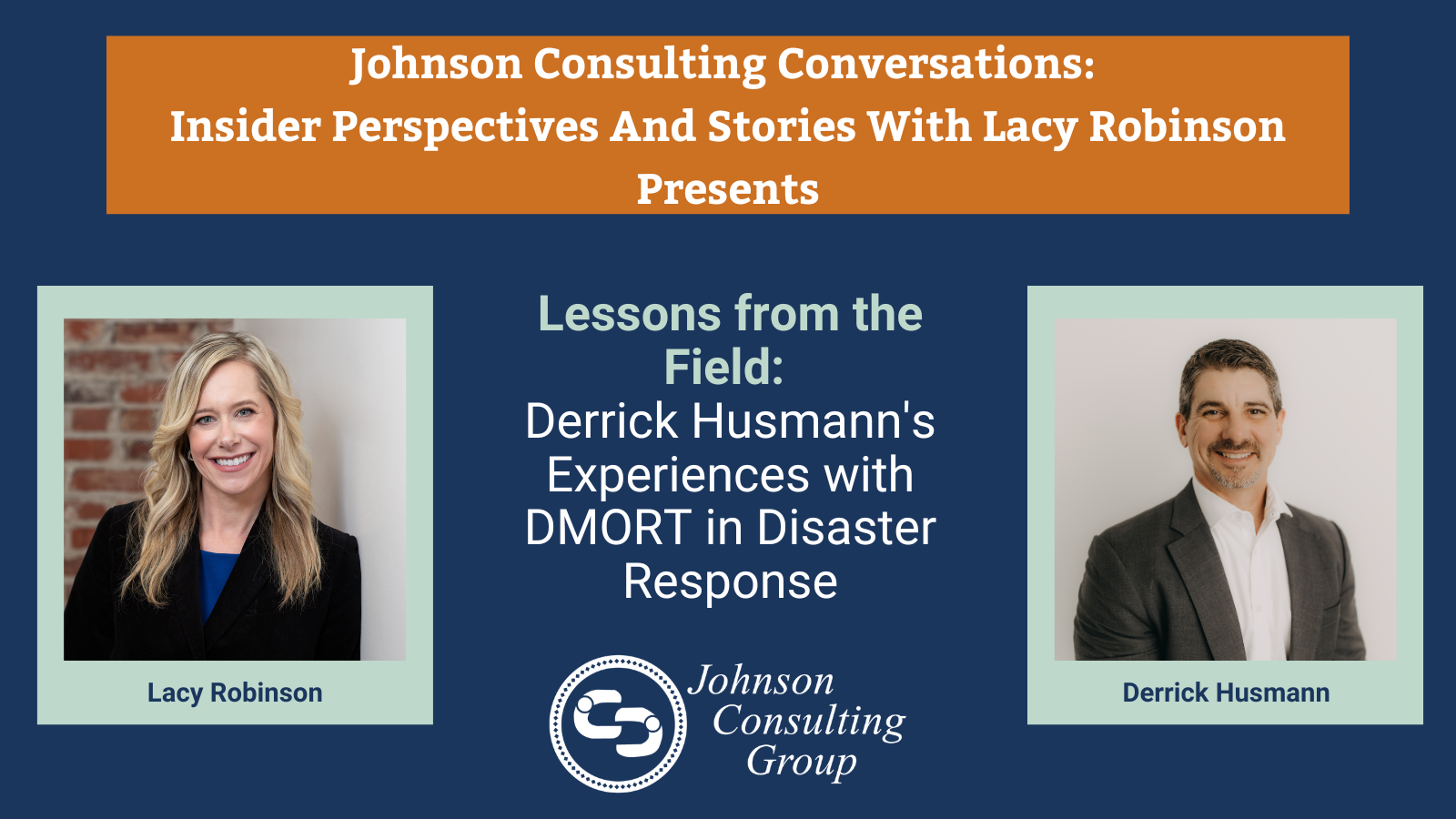 Derrick Husmann's Experiences with DMORT in Disaster Response - Johnson ...